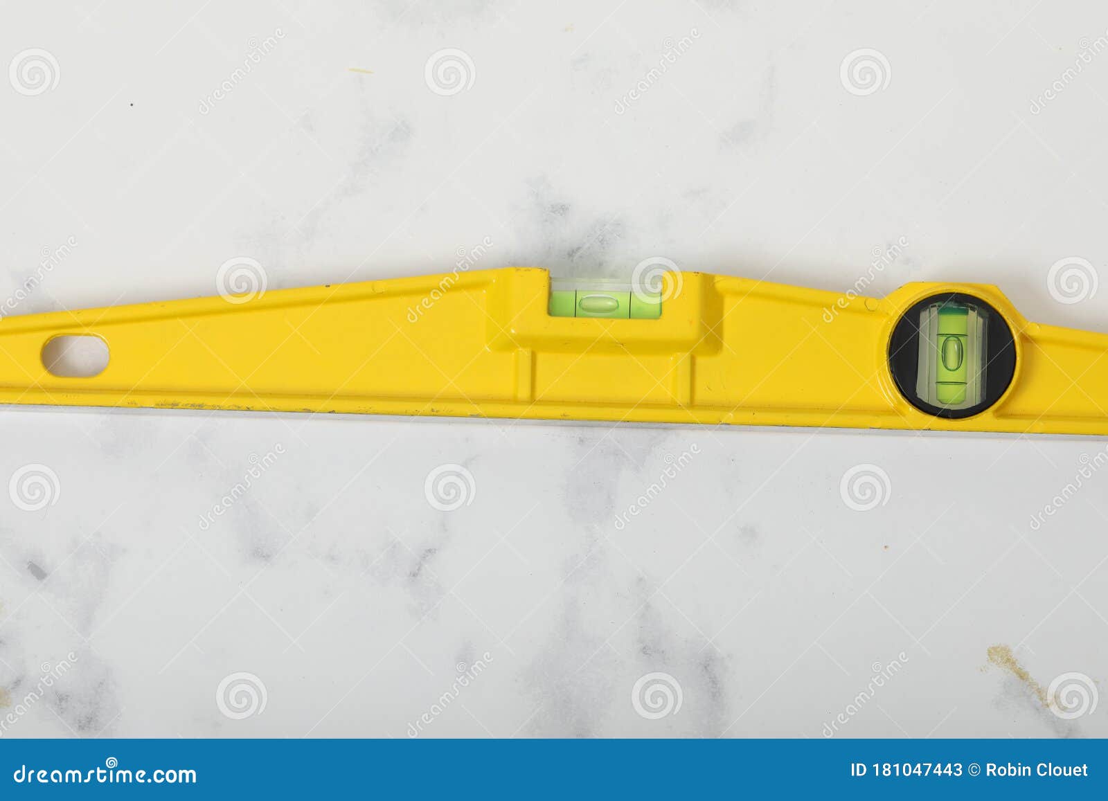 Water Level Yellow Bubble Tool for Carpenter Stock Image - Image of ...
