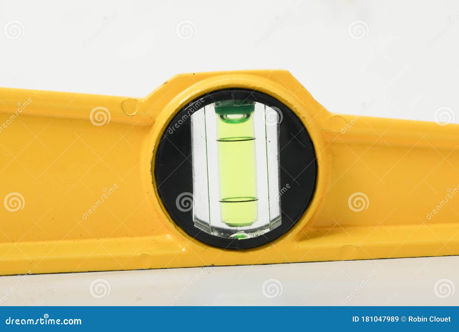 Water Level Yellow Bubble Tool for Carpenter Stock Image - Image of ...