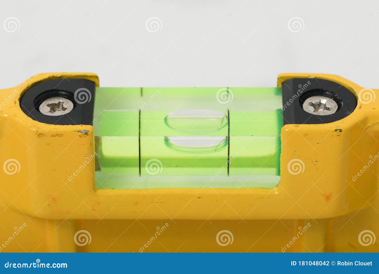 Water Level Yellow Bubble Tool for Carpenter Stock Photo - Image of ...