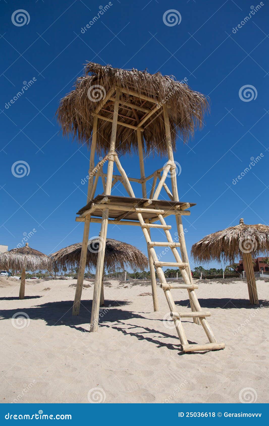 Water lifeguard watchtower stock photo. Image of post - 25036618