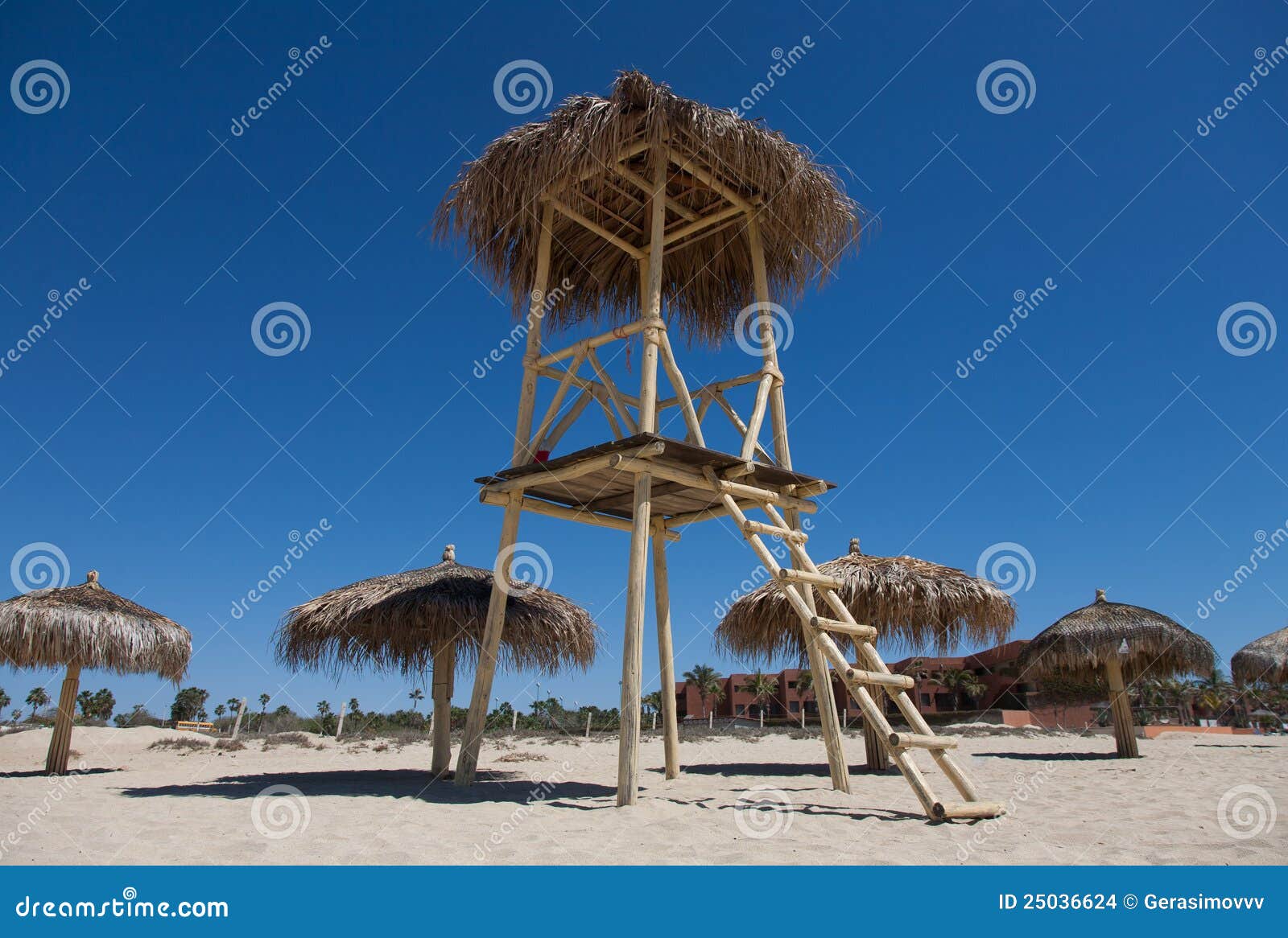 Water lifeguard watchtower stock photo. Image of empty - 25036624