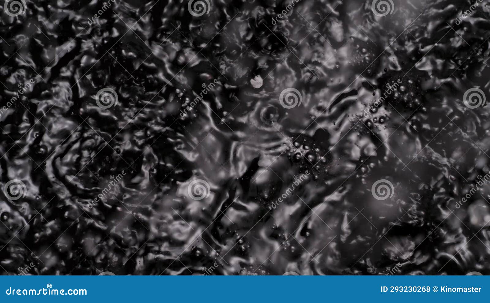 Monochrome Light Colored Water Surface with Many Ripples Raindrops ...