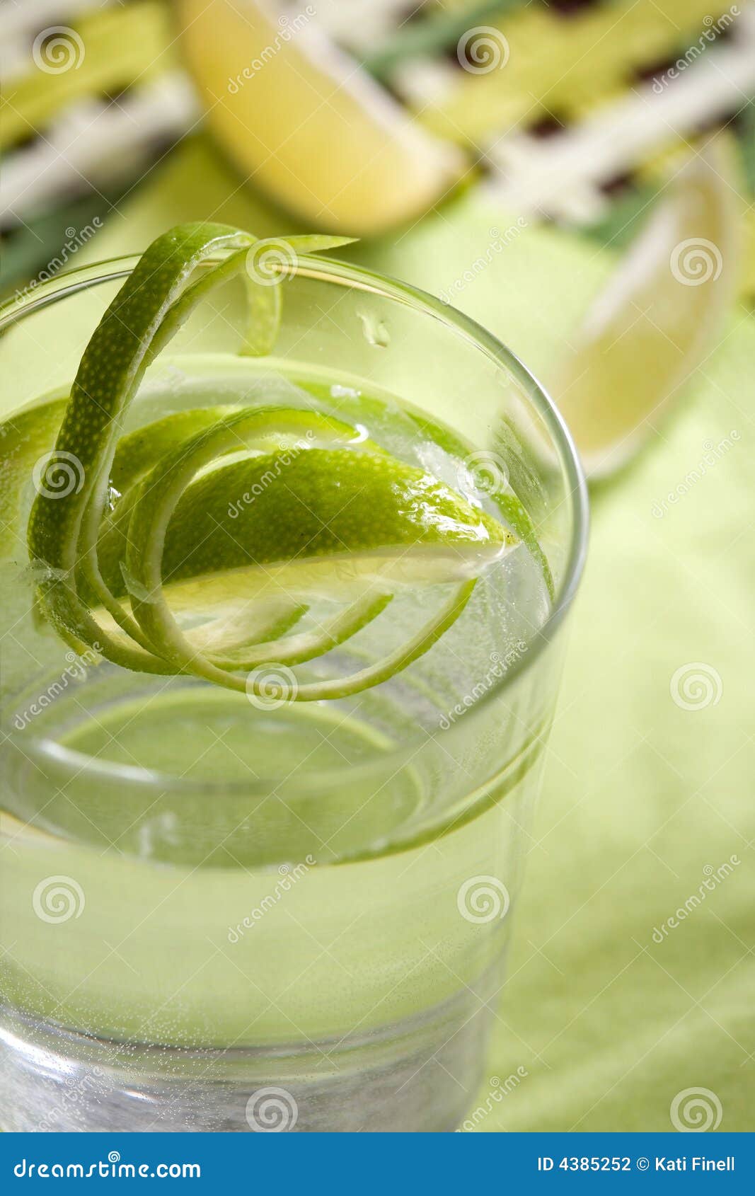 Water with lime stock photo. Image of beverage, kitchen - 4385252