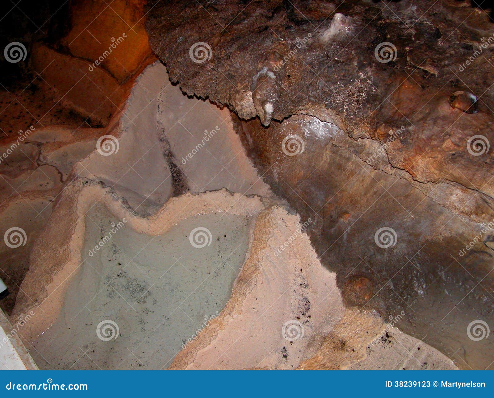 Water in a Limestone Cave stock image. Image of erosion - 38239123