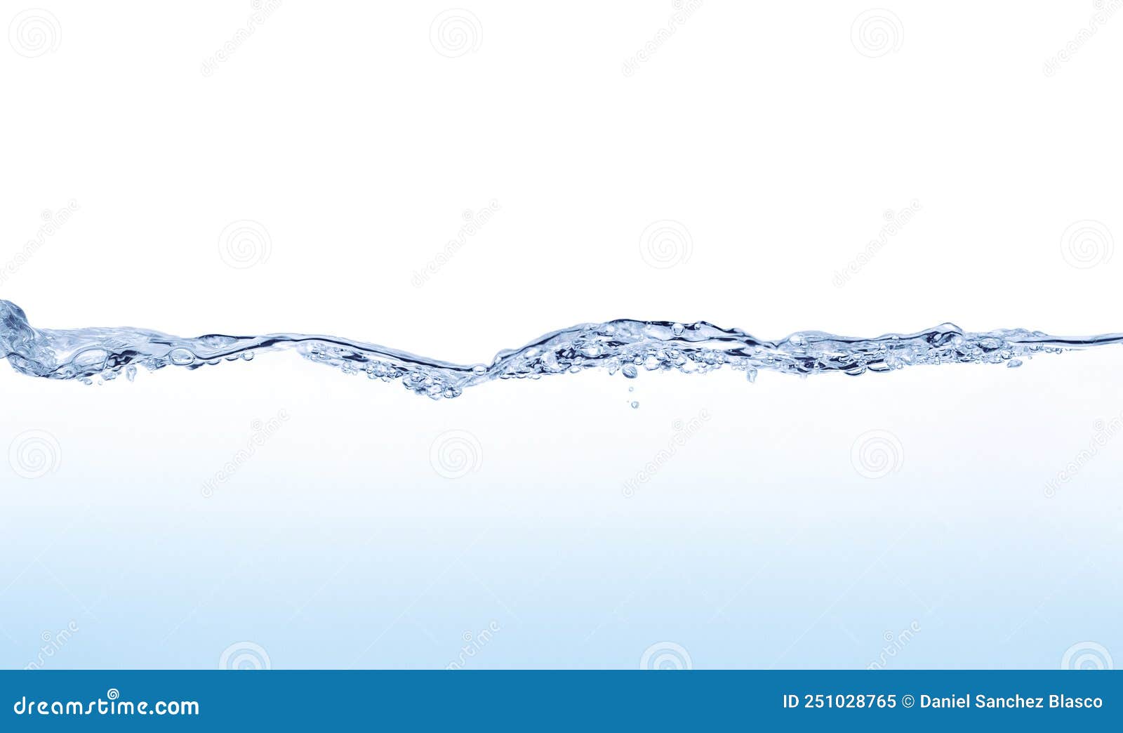 Water Line Surface with Bubbles Stock Image - Image of backdrop ...