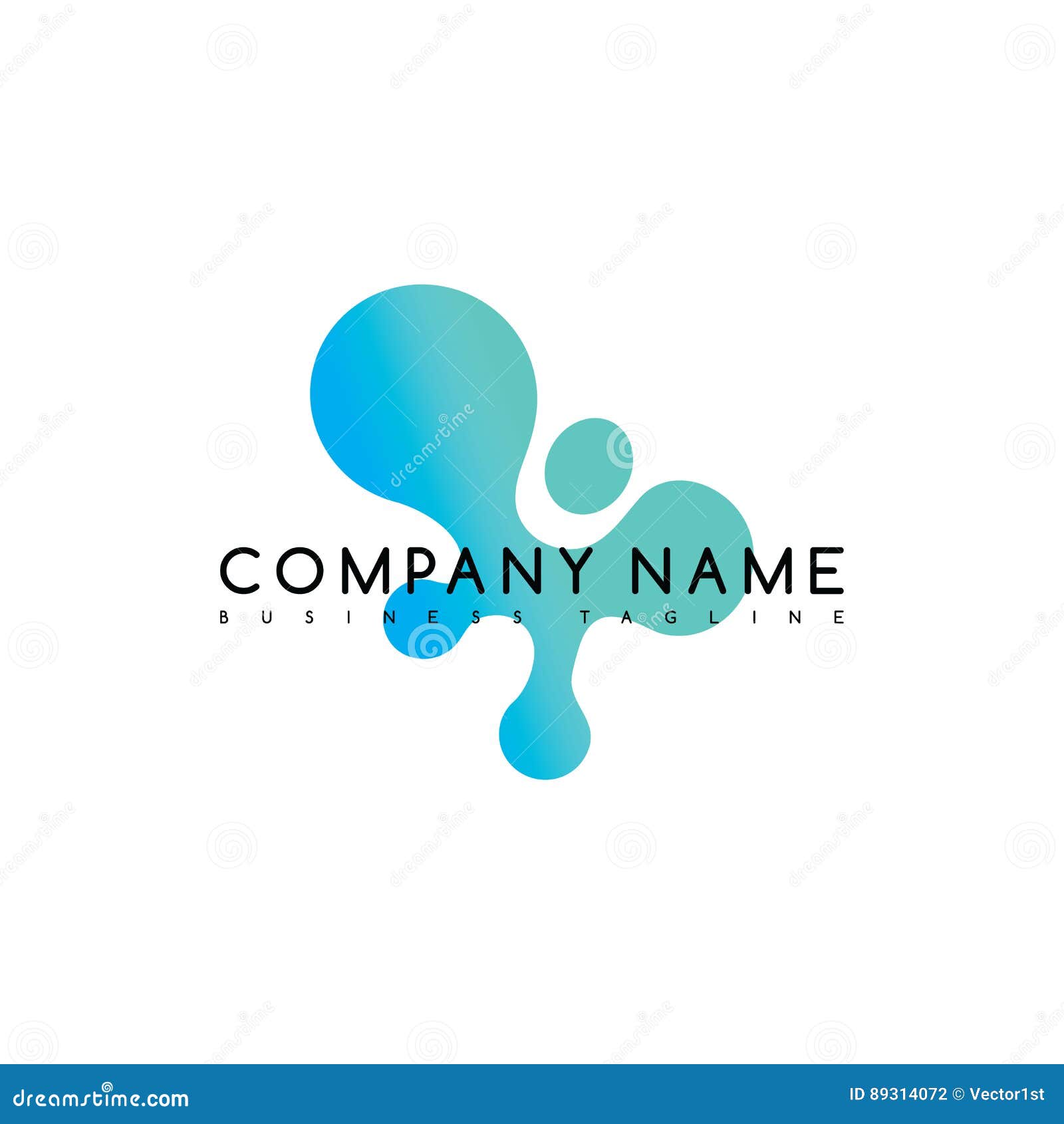 Water Liquid Drip Spill Icon Logo Logotype Art Stock Vector ...