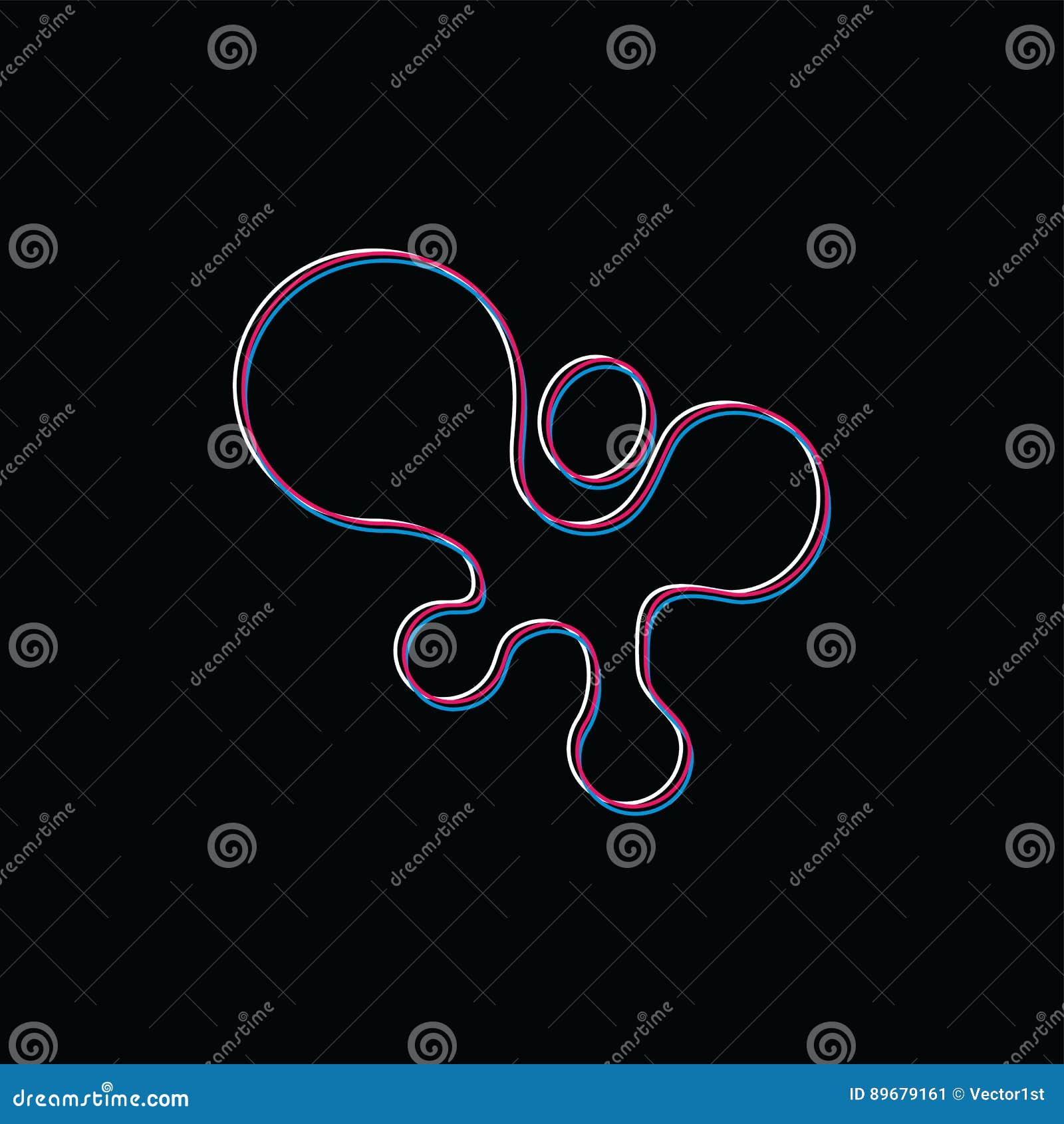 Water Liquid Drip Spill Icon Logo Logotype Art Stock Vector ...