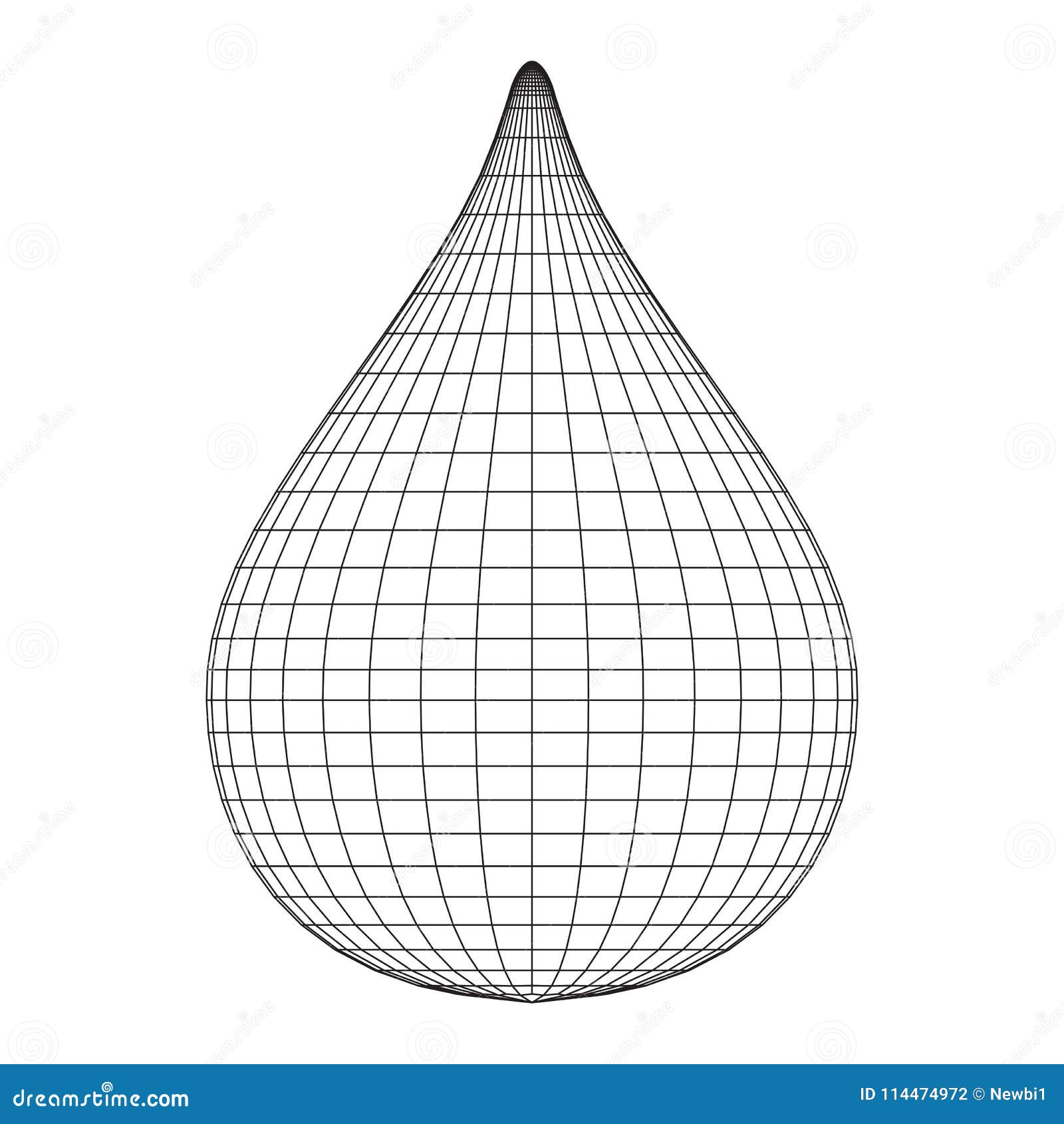 Water or liquid drop stock vector. Illustration of mesh - 114474972