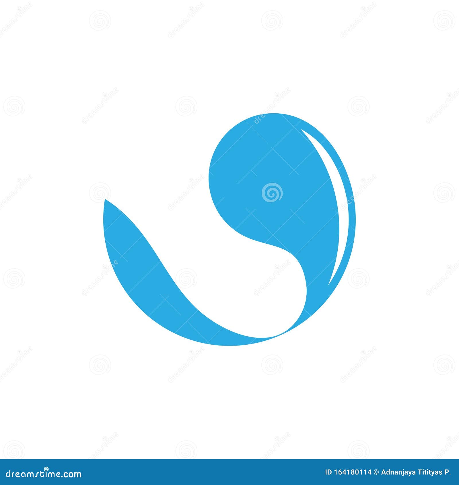 Water Liquid Movement Simple Logo Vector Stock Vector - Illustration of ...