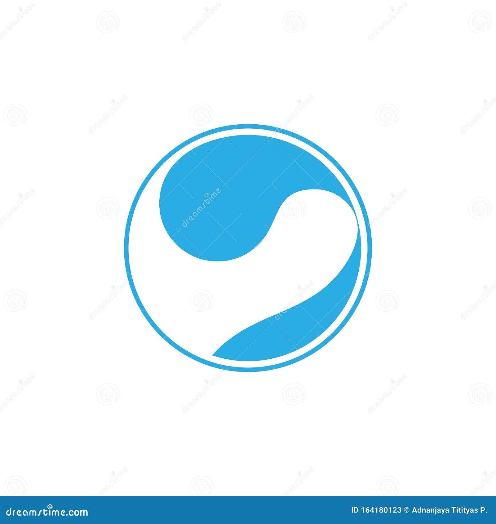 Water Liquid Movement Simple Logo Vector Stock Vector - Illustration of ...