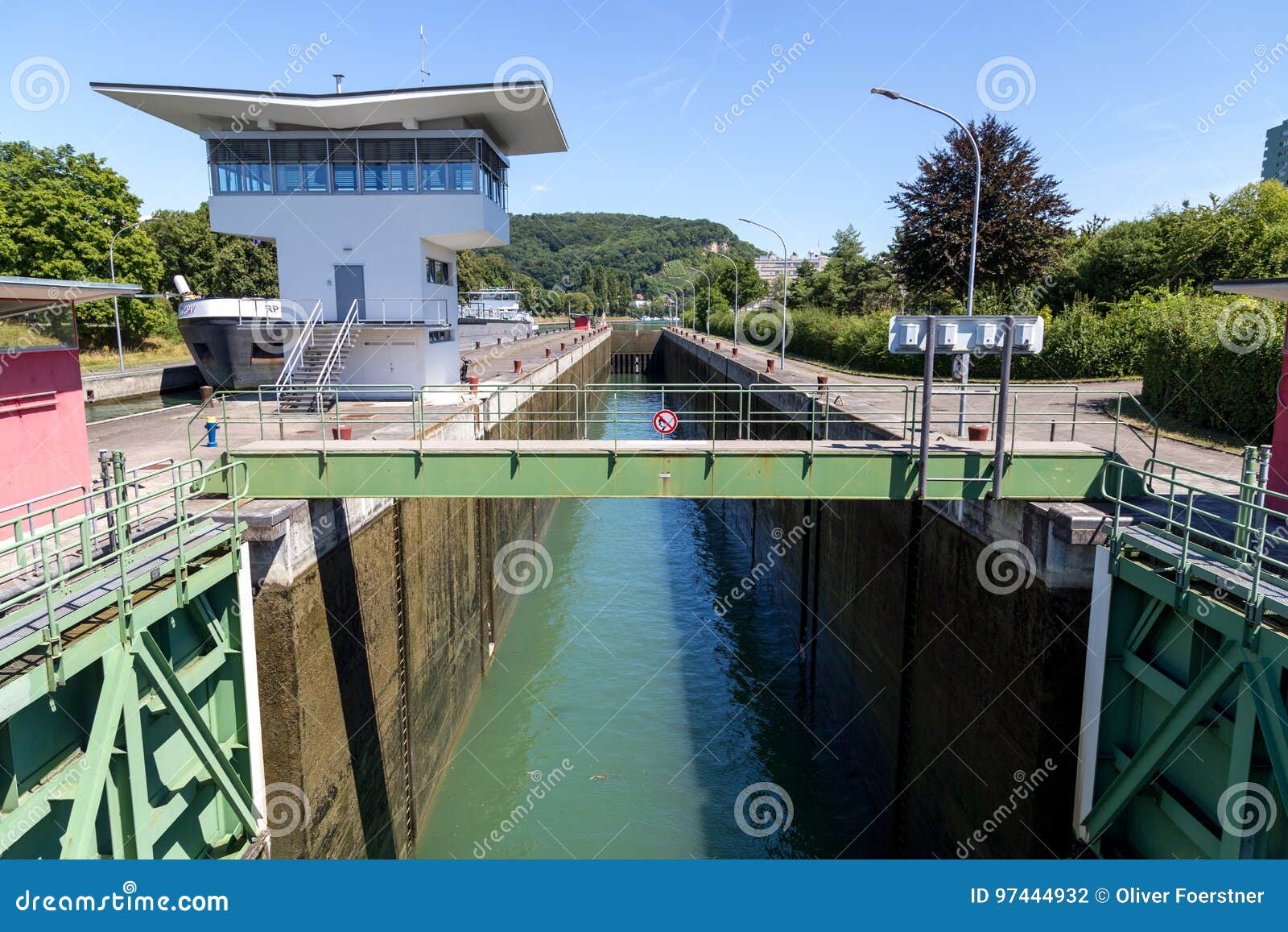 Water Lock in Basel, Switzerland Editorial Photography - Image of ...