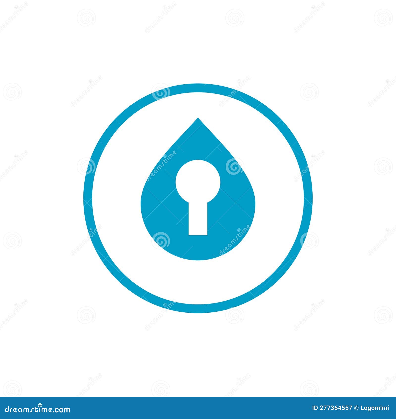 Water Lock Logo Icon Design Template Elements - Vector Stock Vector ...