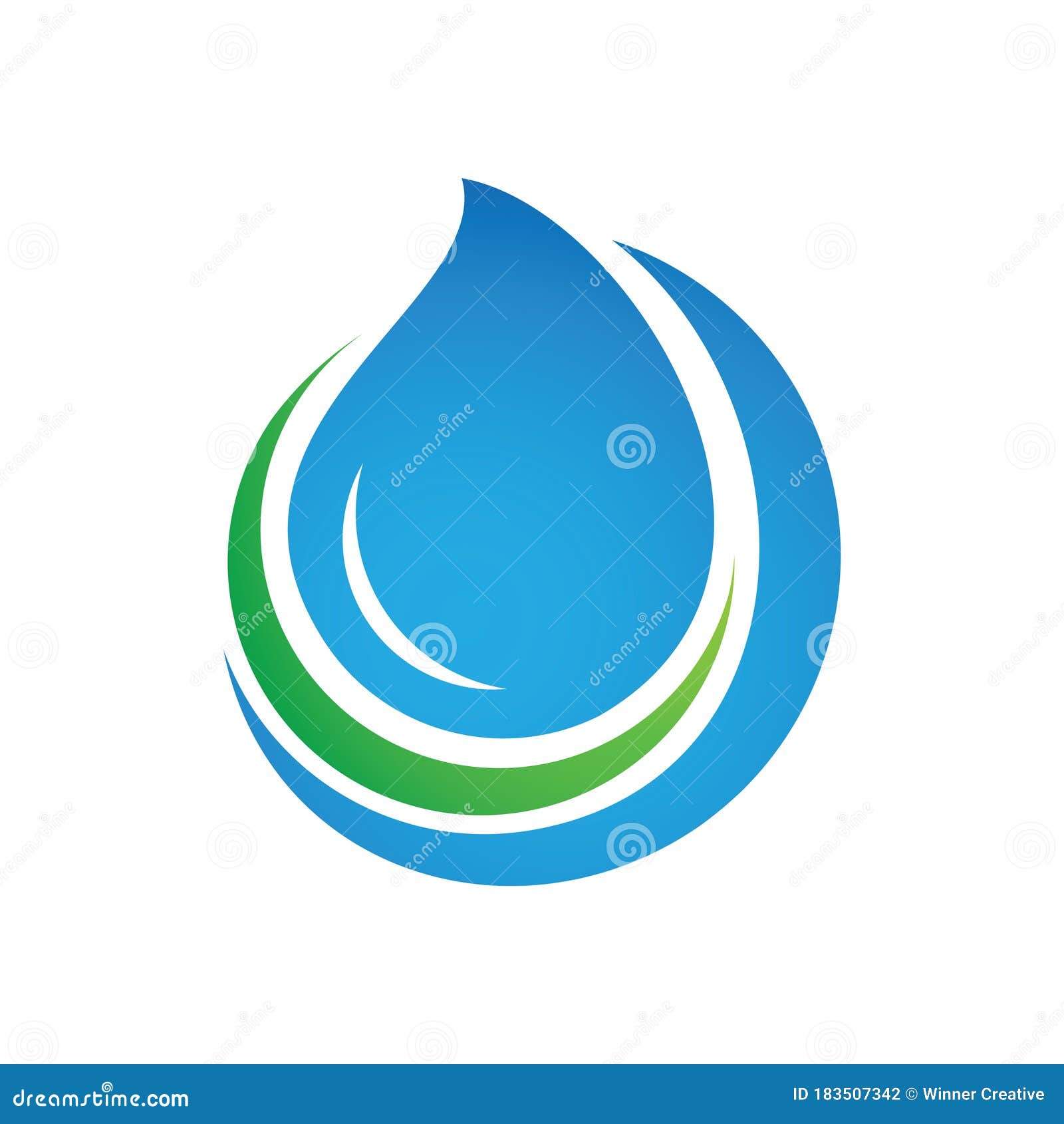 Water Logo design stock vector. Illustration of fresh - 183507342
