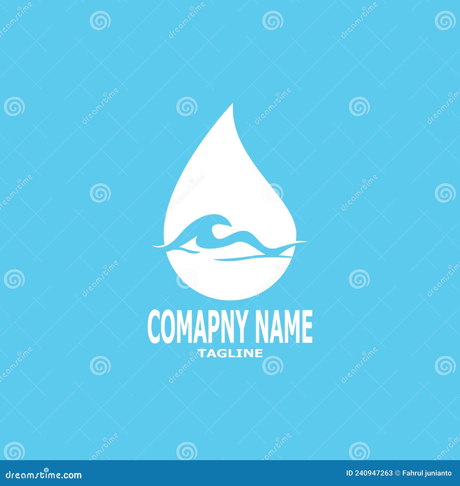 Water Logo Design Vector Illustration Stock Vector - Illustration of ...