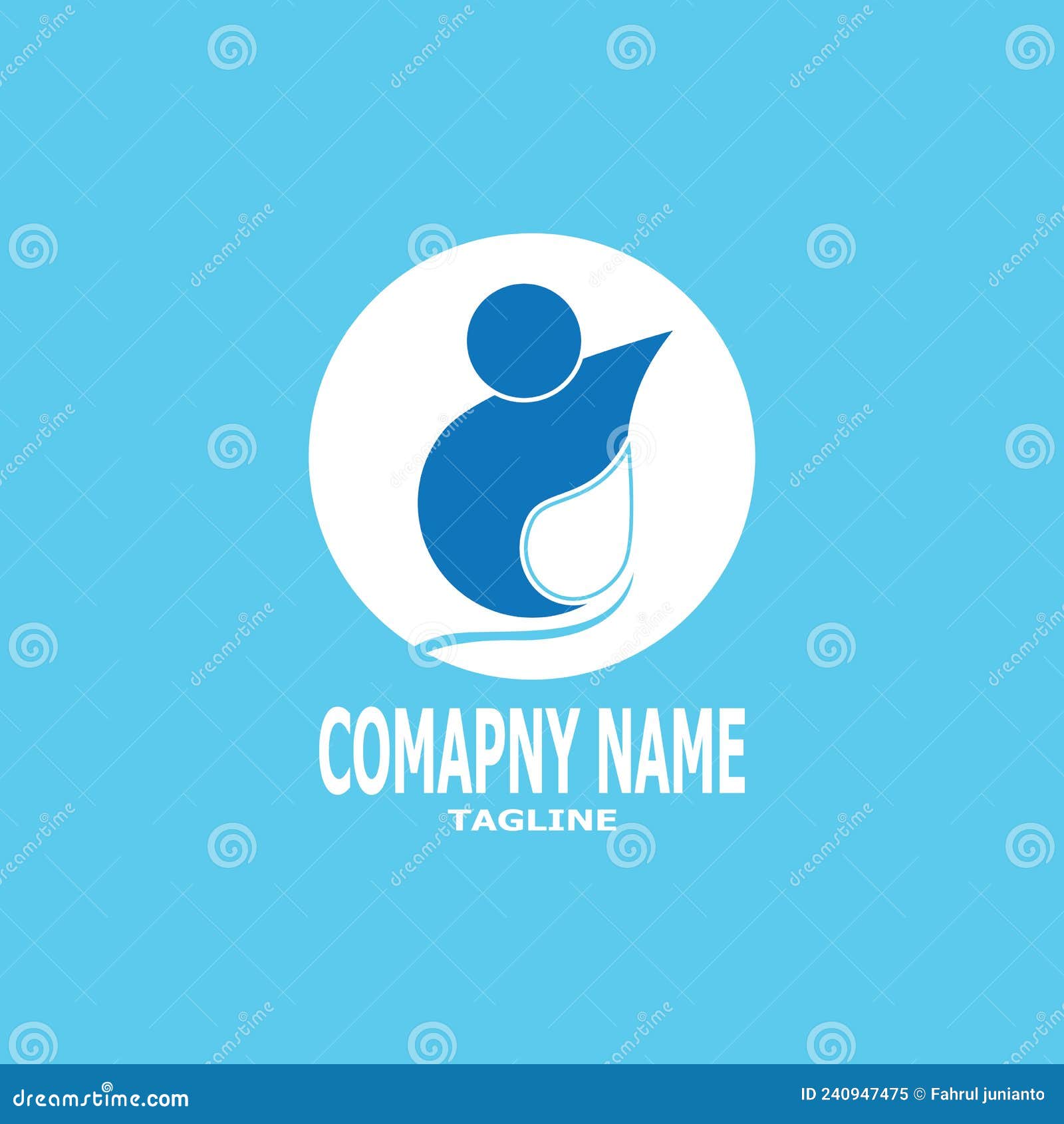 Water Logo Design Vector Illustration Stock Vector - Illustration of ...
