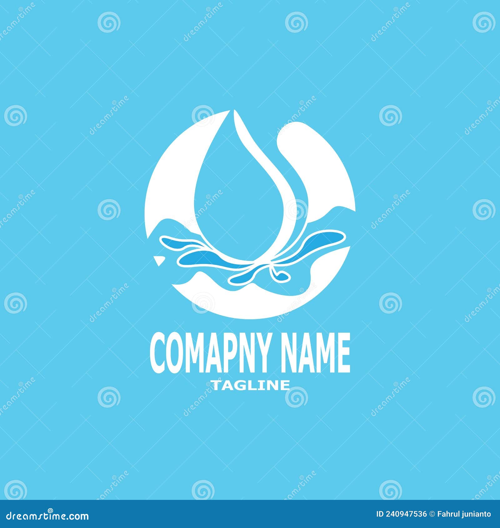 Water Logo Design Vector Illustration Stock Vector - Illustration of ...