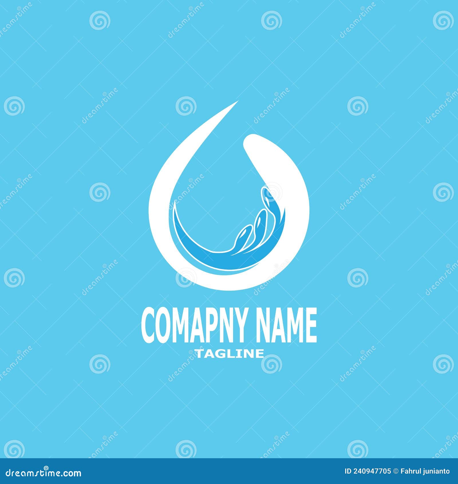 Water Logo Design Vector Illustration Stock Vector - Illustration of ...