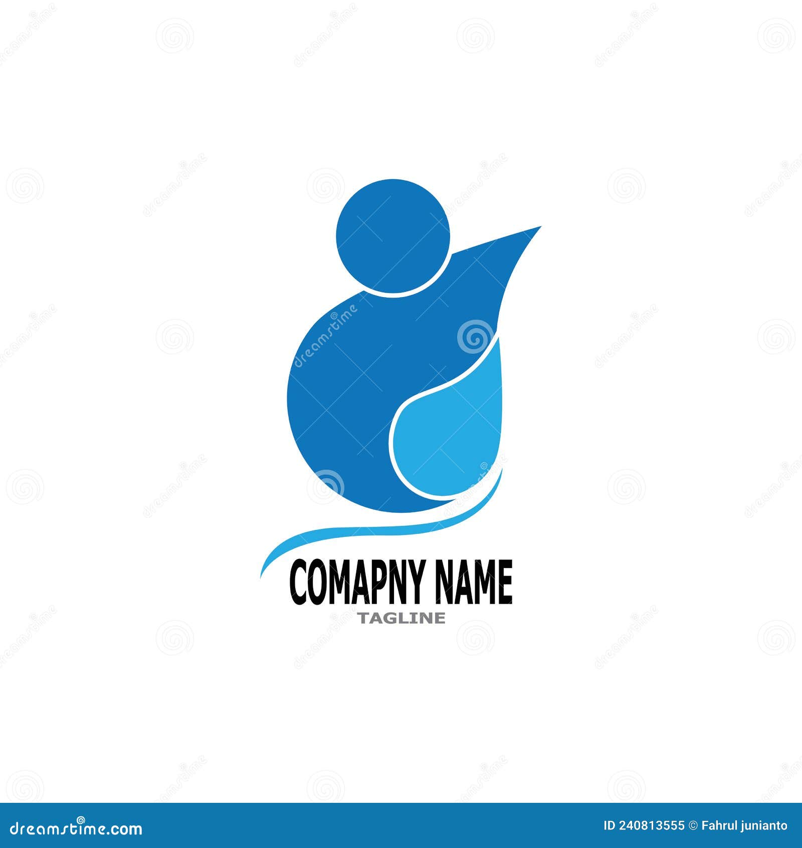 Water Logo Design Vector Template Illustration Stock Illustration ...