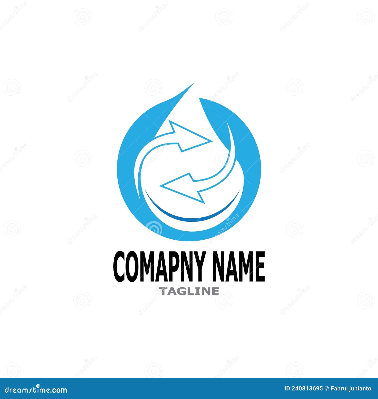 Water Logo Design Vector Template Illustration Stock Illustration ...