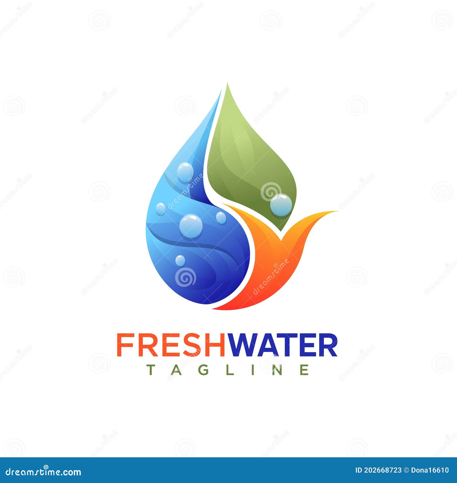 Water logo stock vector. Illustration of infinity, logo - 202668723