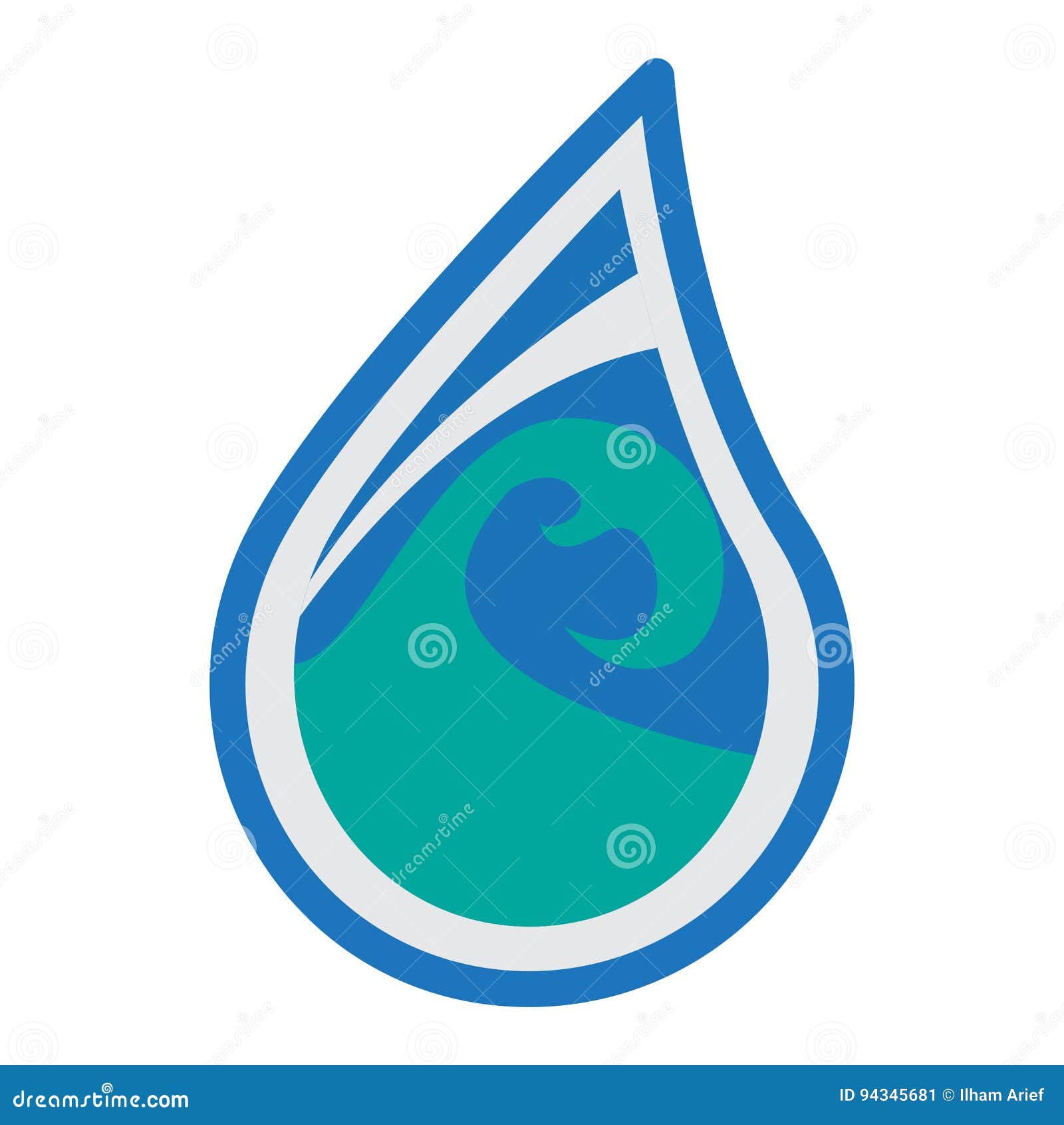 Water logo icon design stock vector. Illustration of logo - 94345681