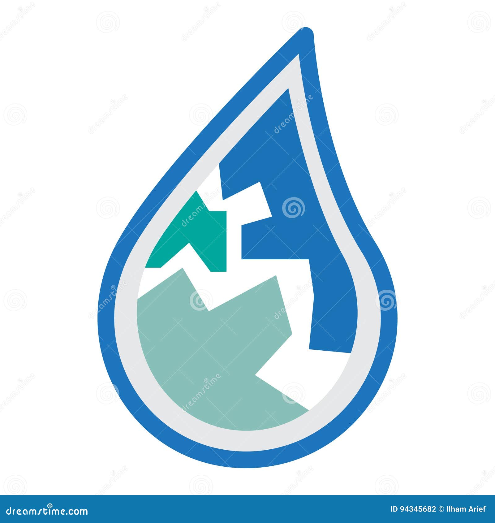 Water logo icon design stock vector. Illustration of elements - 94345682
