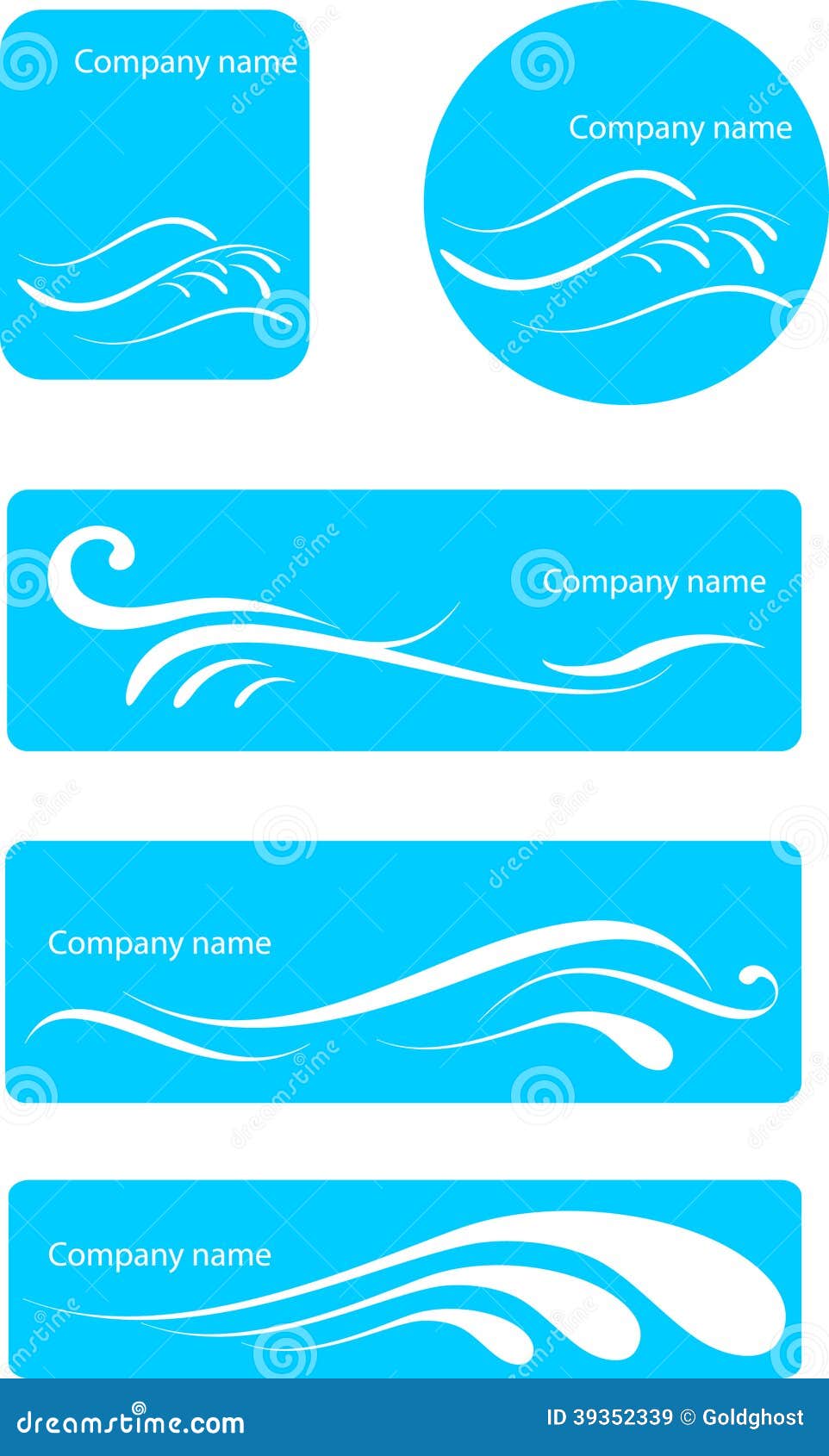 Water Flow Vector Logo