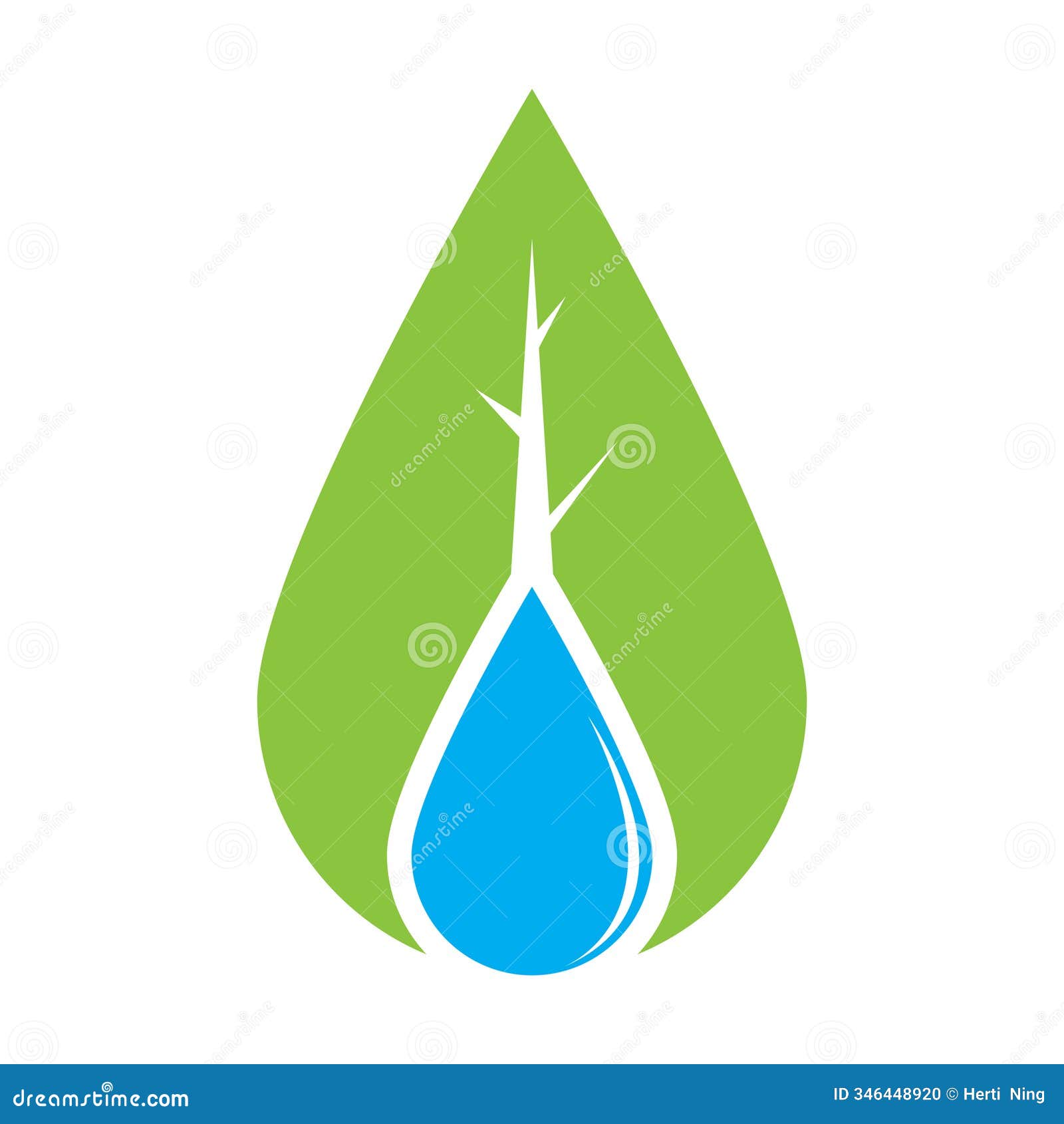 Water Logo Vector Template Icon Stock Illustration - Illustration of ...