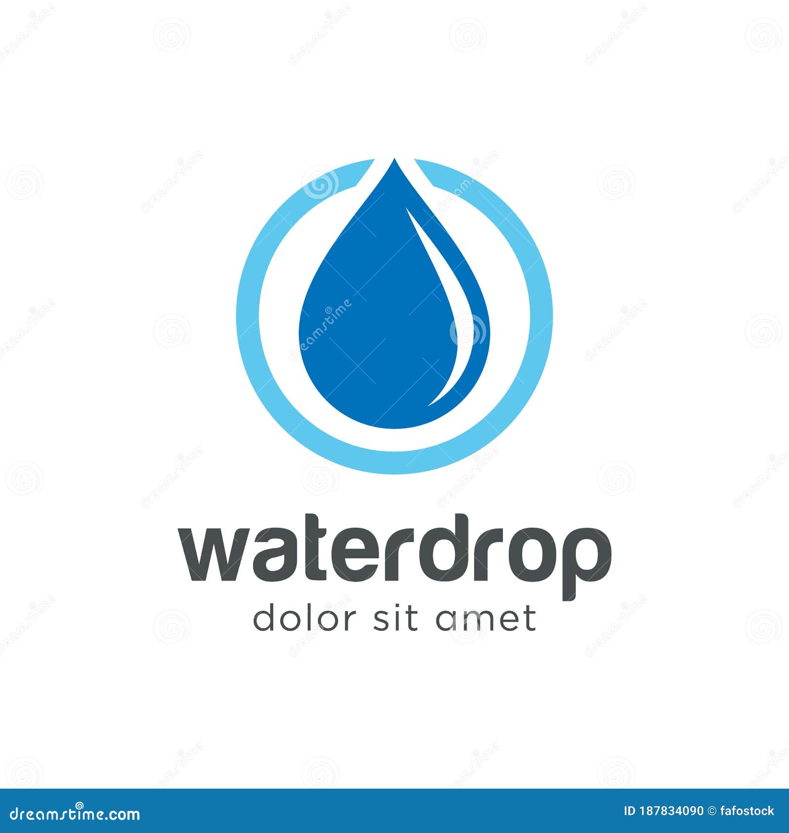 Water Logo Vector Design Template Stock Vector - Illustration of ...