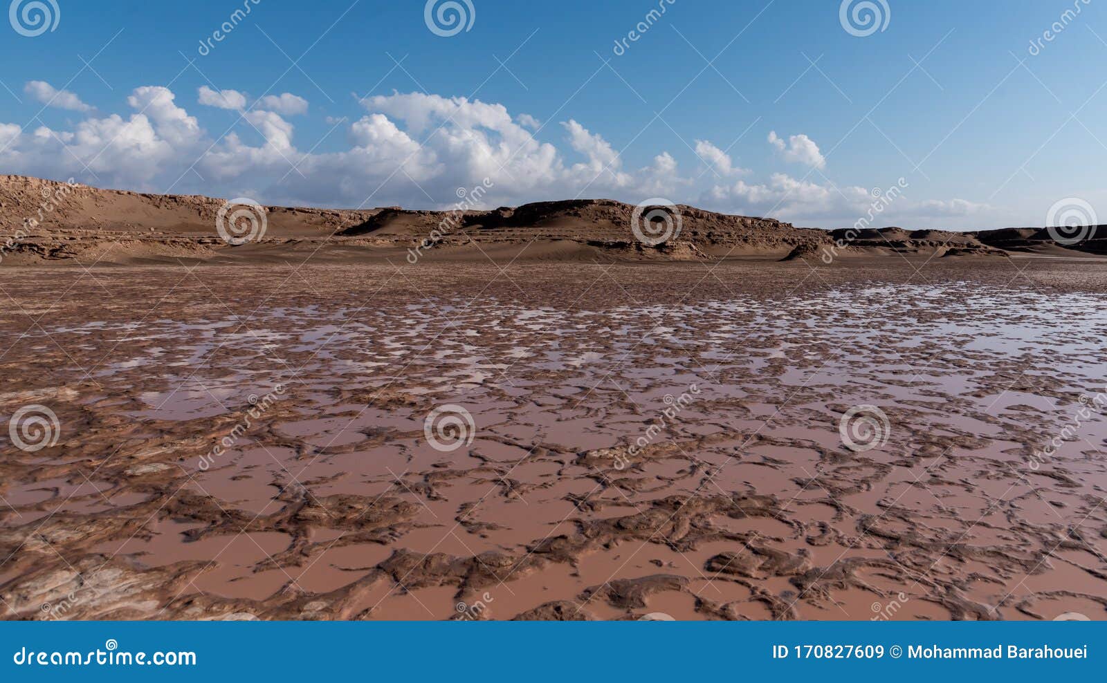Water in lut desert stock image. Image of cloudy, pattern - 170827609