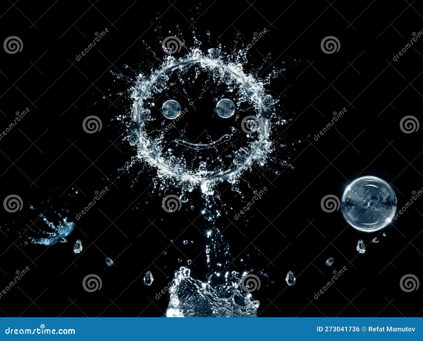 Water man. stock illustration. Illustration of funny - 273041736
