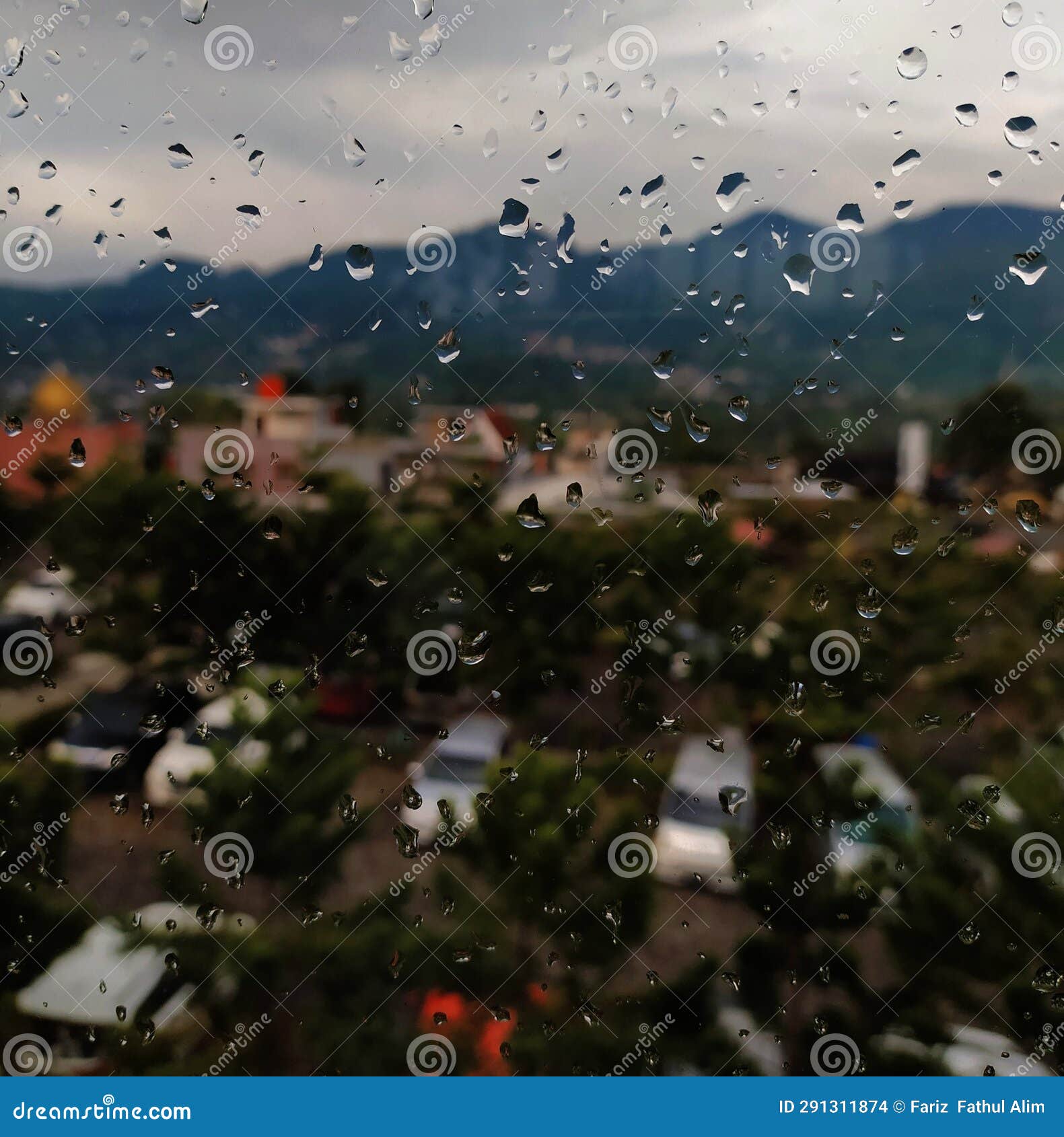 Water Mark at the Window stock photo. Image of cloudy - 291311874