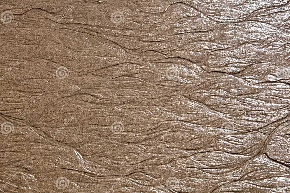 Water marks in the Sand stock photo. Image of pattern - 10982614