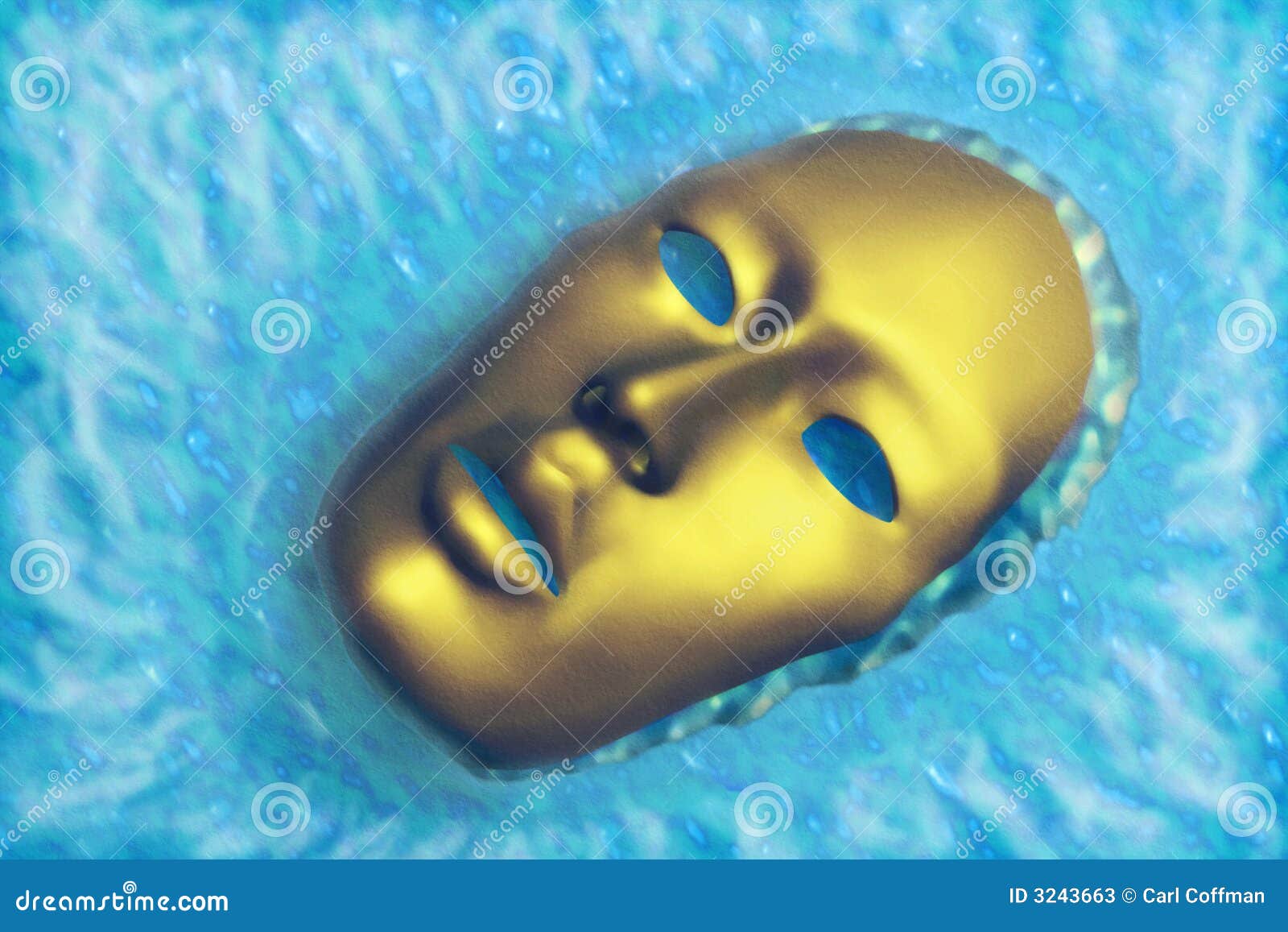 Water Mask a stock illustration. Illustration of water - 3243663