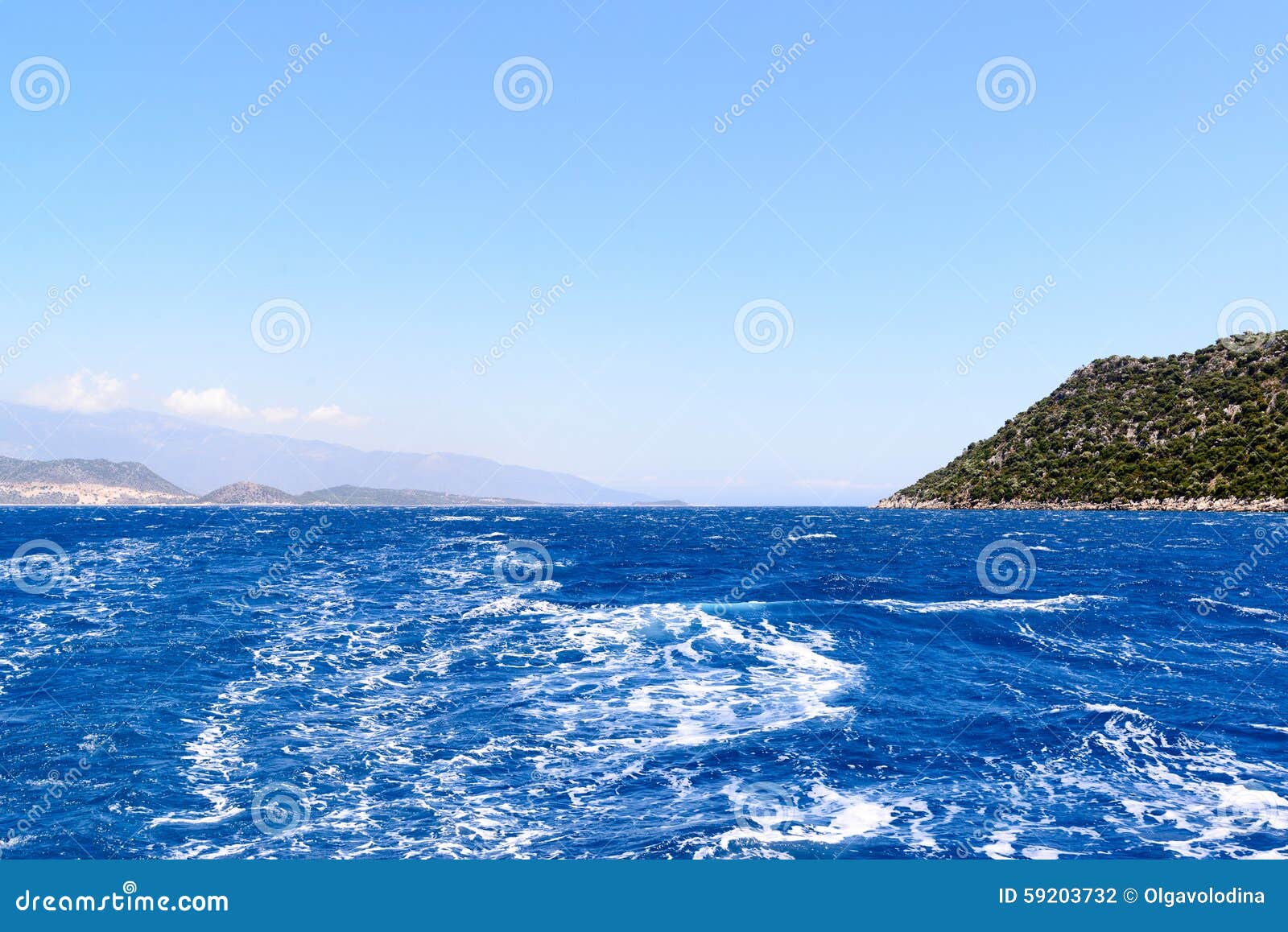 Water of Mediterranean Sea Off Turkish Coast Stock Photo - Image of ...