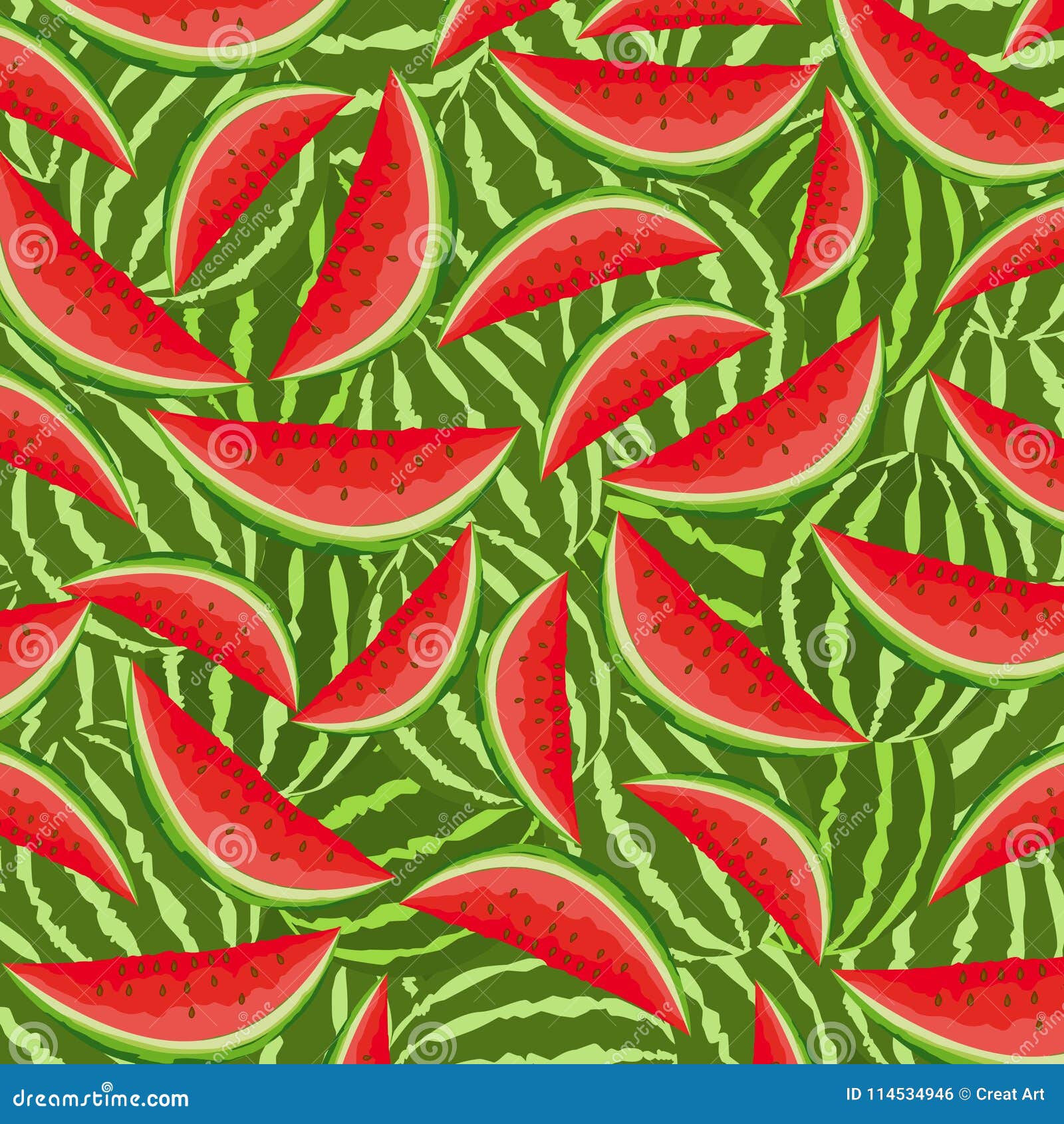 Water Melon. Abstract Fruit Background Red and Gree Stock Vector ...