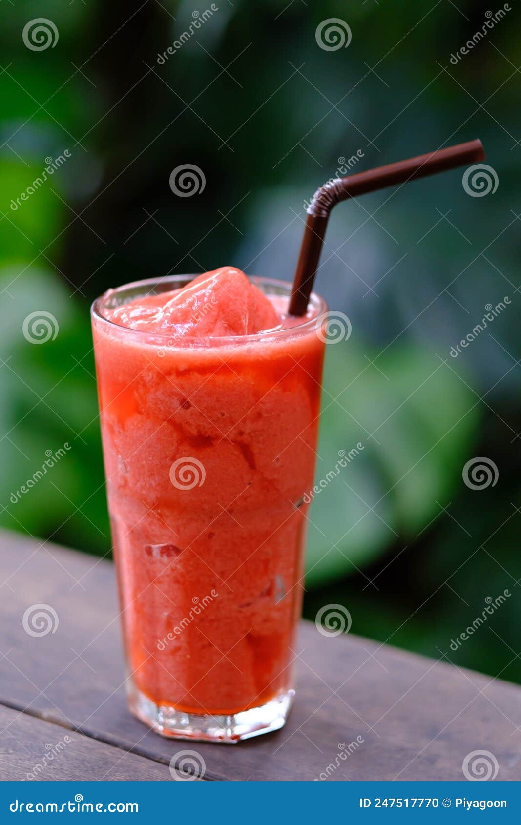 Water Melon Fruit Juice Frappe Stock Photo - Image of glass, smoothie ...