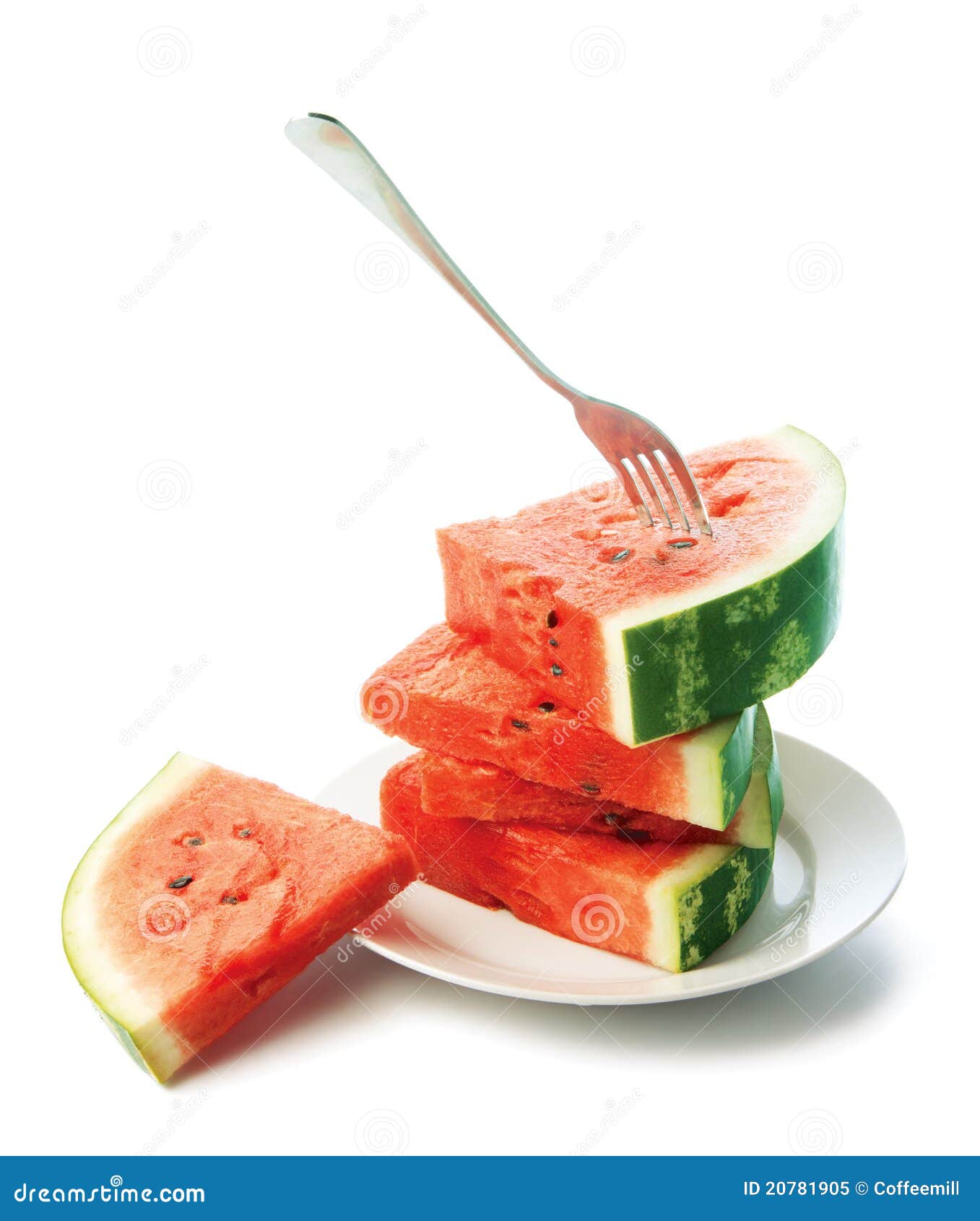 Water-melon on a plate stock image. Image of water, crude - 20781905