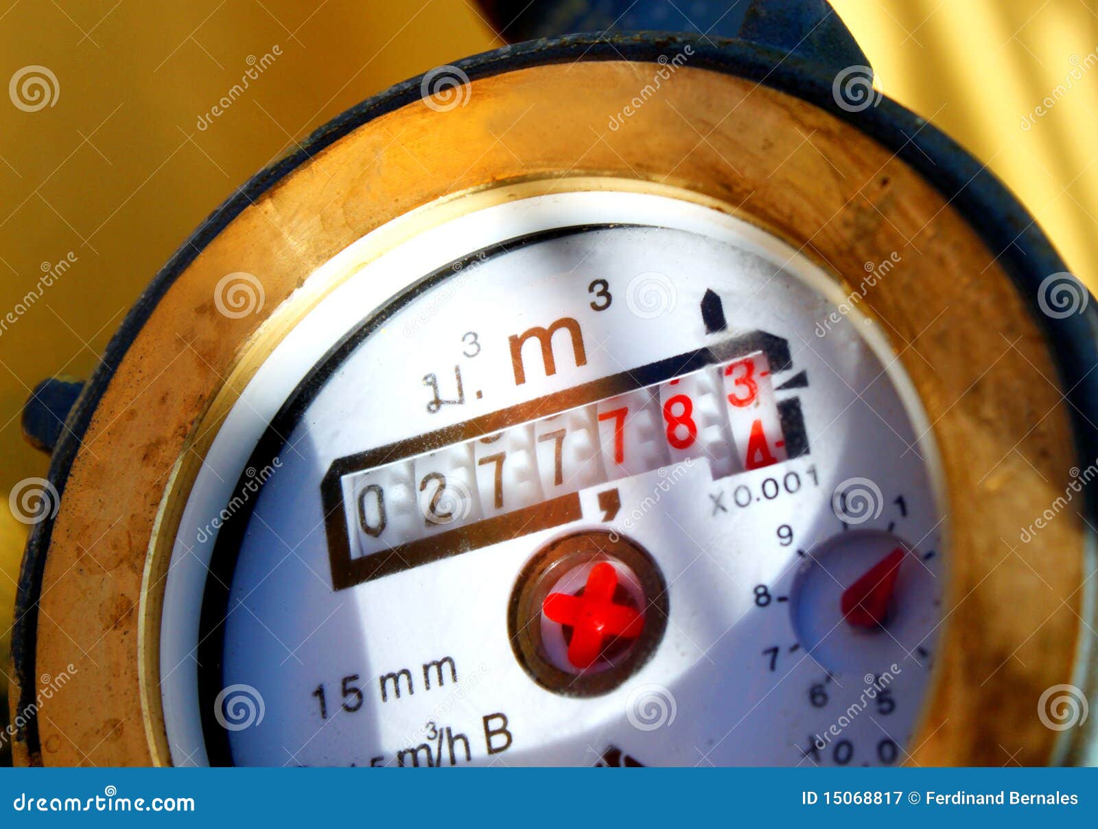 Water Meter stock image. Image of close, measurement - 15068817