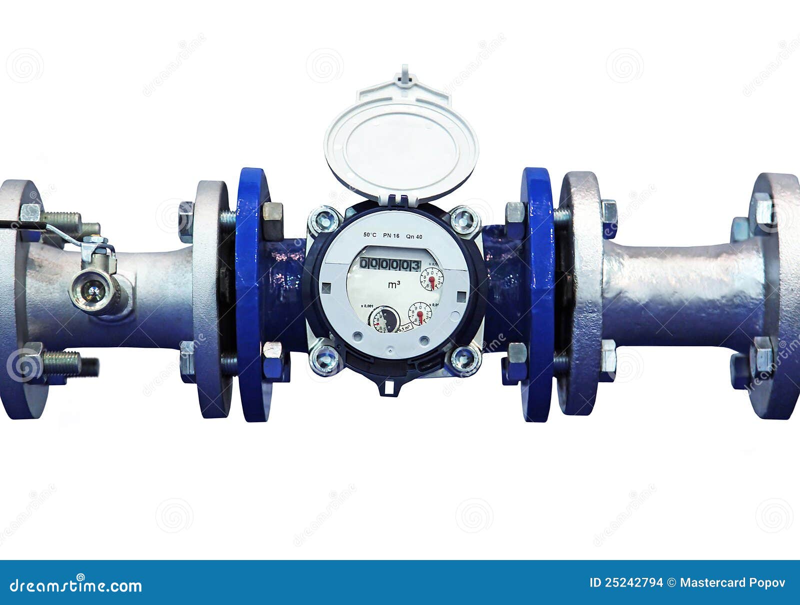 Water meter stock photo. Image of flow, fresh, discharge - 25242794