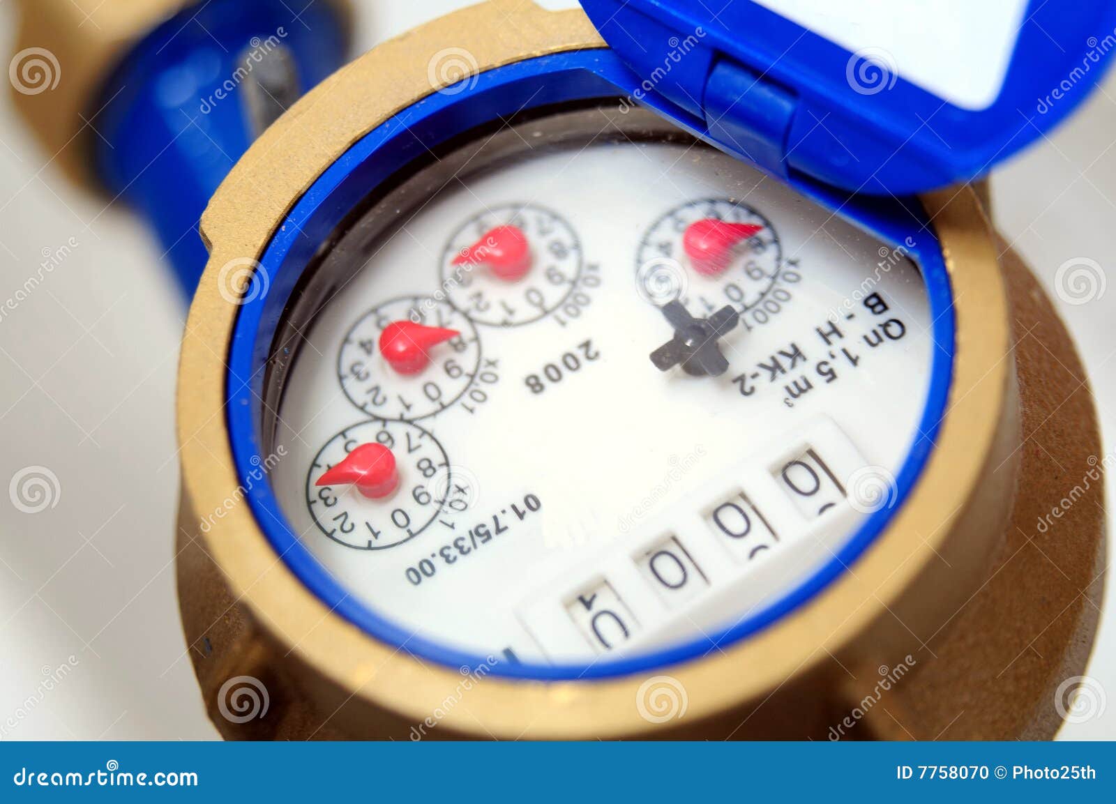 Water meter stock photo. Image of measurement, liquid - 7758070