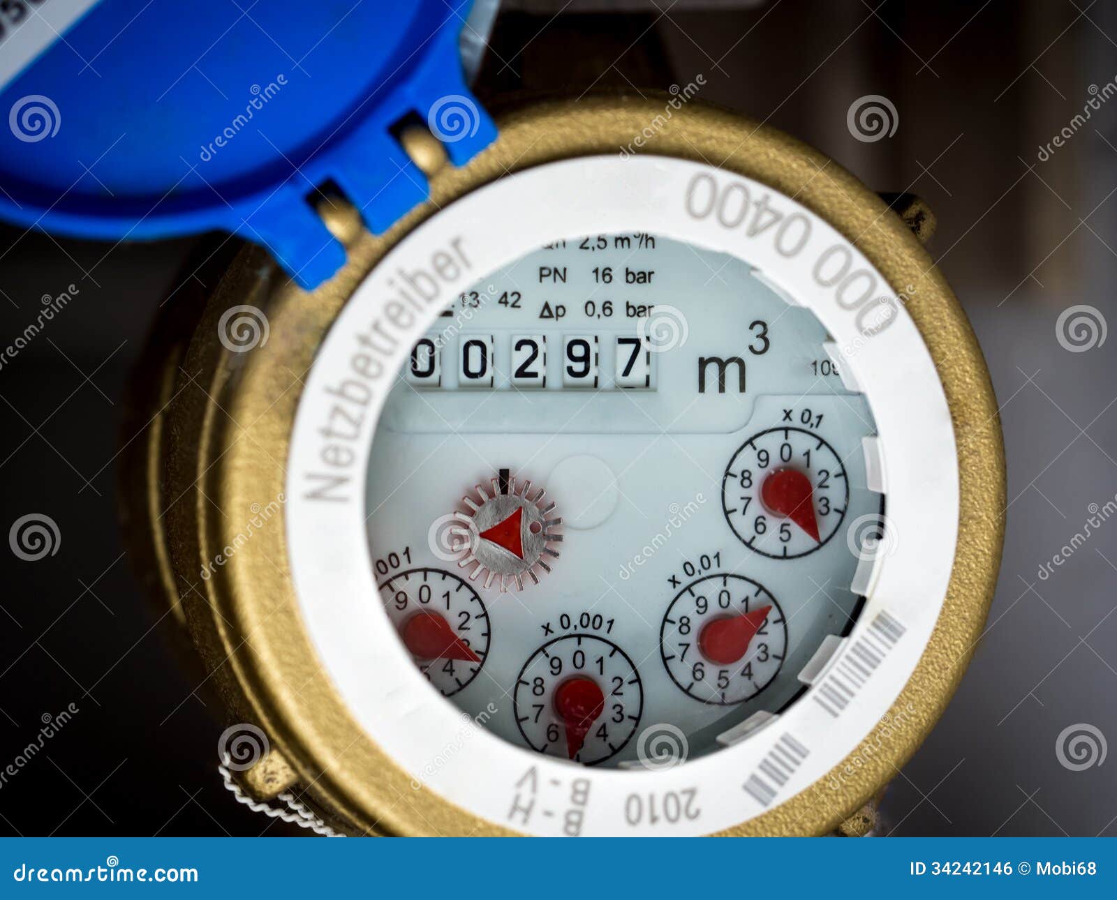 Water meter stock photo. Image of resource, drinking - 34242146