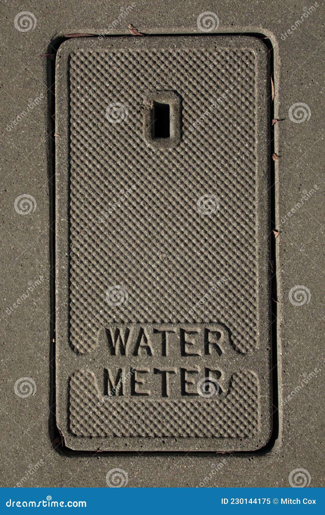 Water Meter stock image. Image of cement, text, meter - 230144175