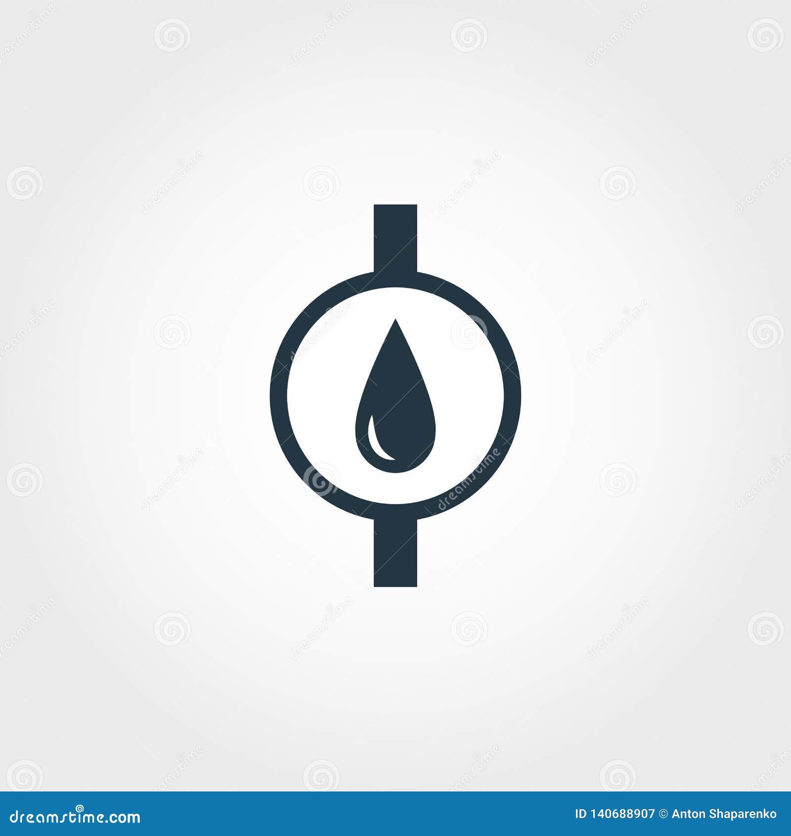 Water Meter Icon from Measurement Icons Collection. Creative Element ...