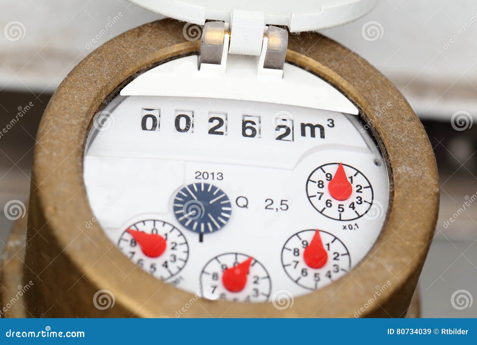 Water meter stock image. Image of system, metal, sewerage - 80734039