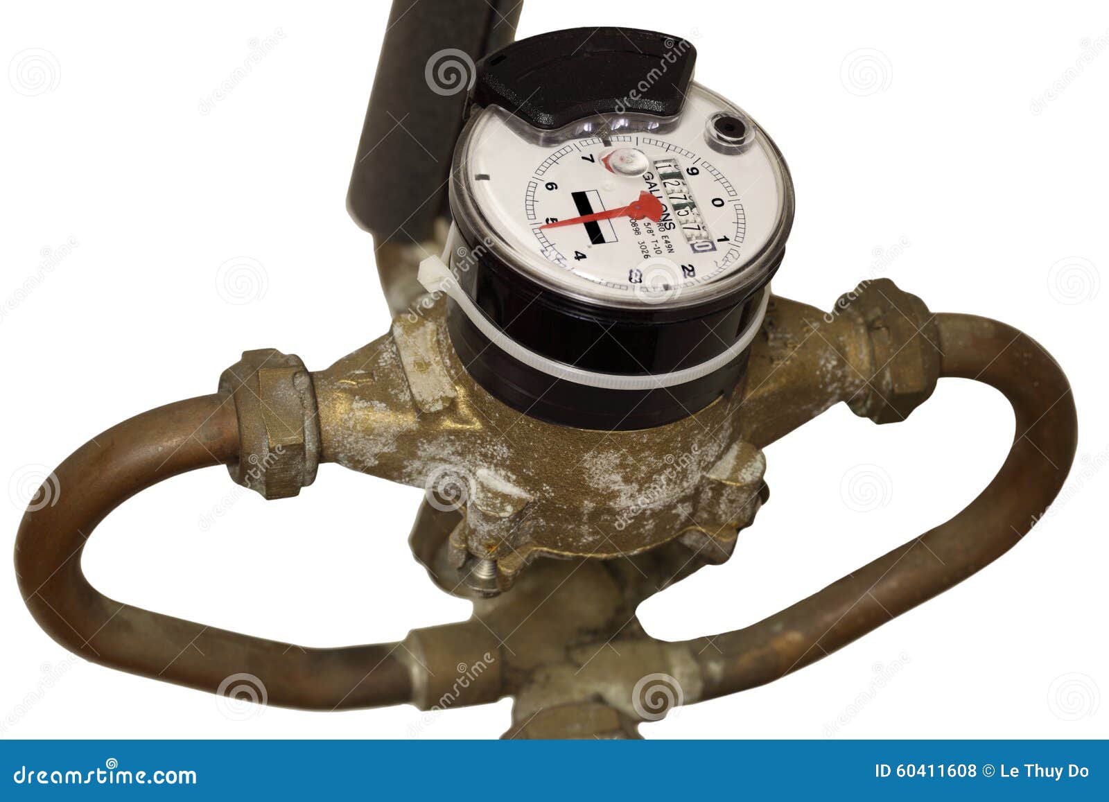 Water Meter stock photo. Image of reading, liquid, number - 60411608