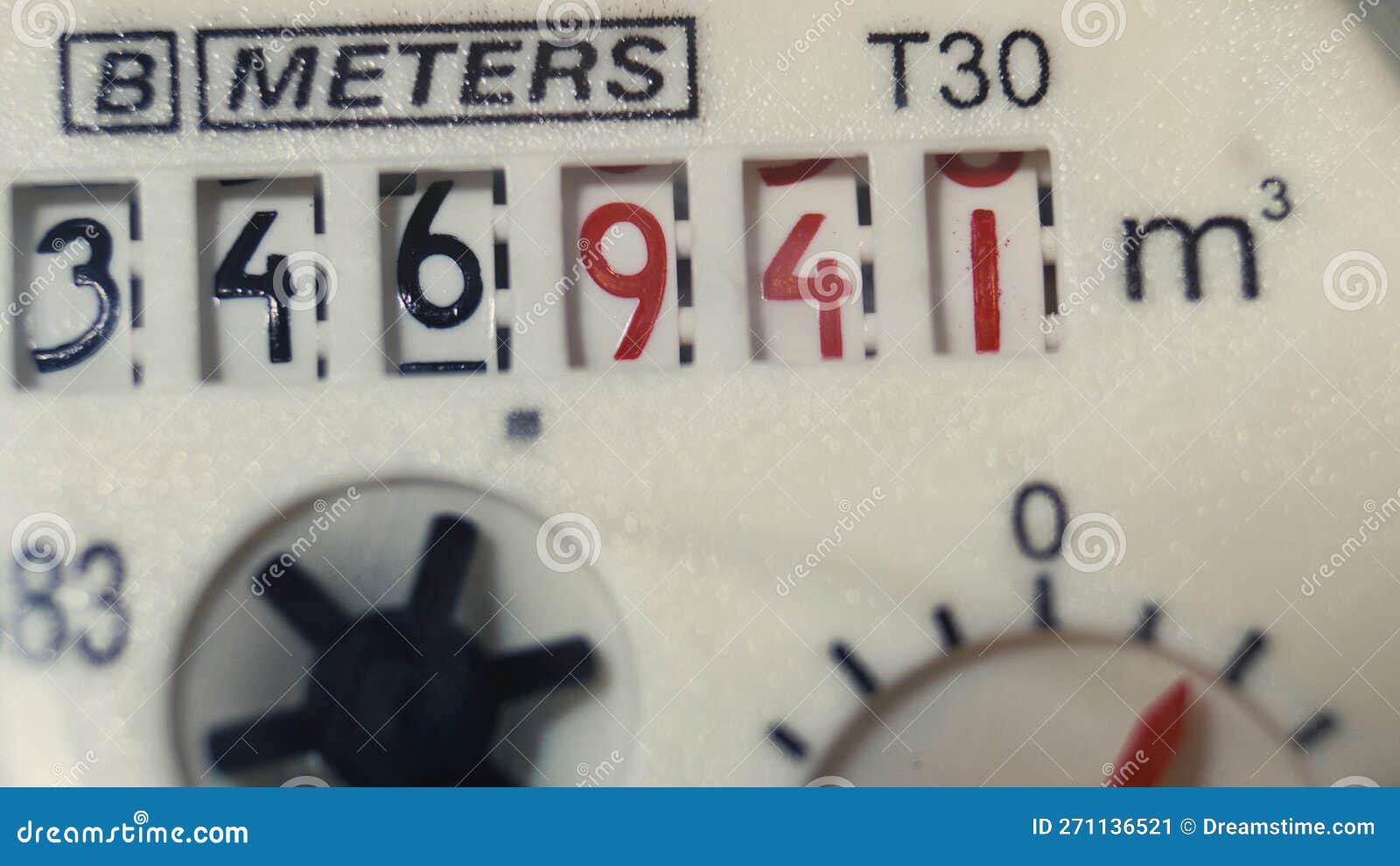 Water Meter is Showing Water Usage. Water Consumption Stock Image ...