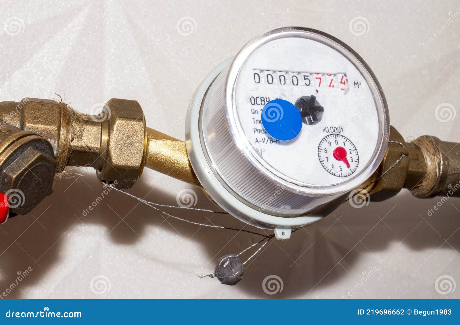 The Water Meter is Universal.a Meter for Measuring the Volume of Water ...