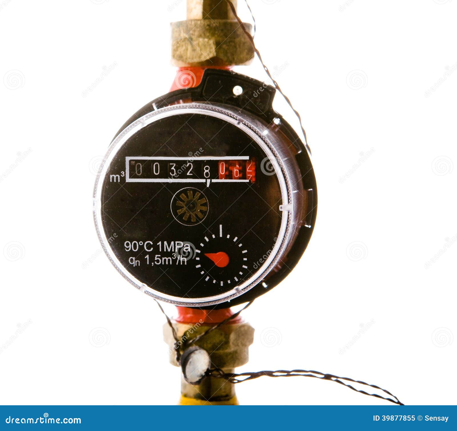 Water meter stock image. Image of consumption, gauge - 39877855