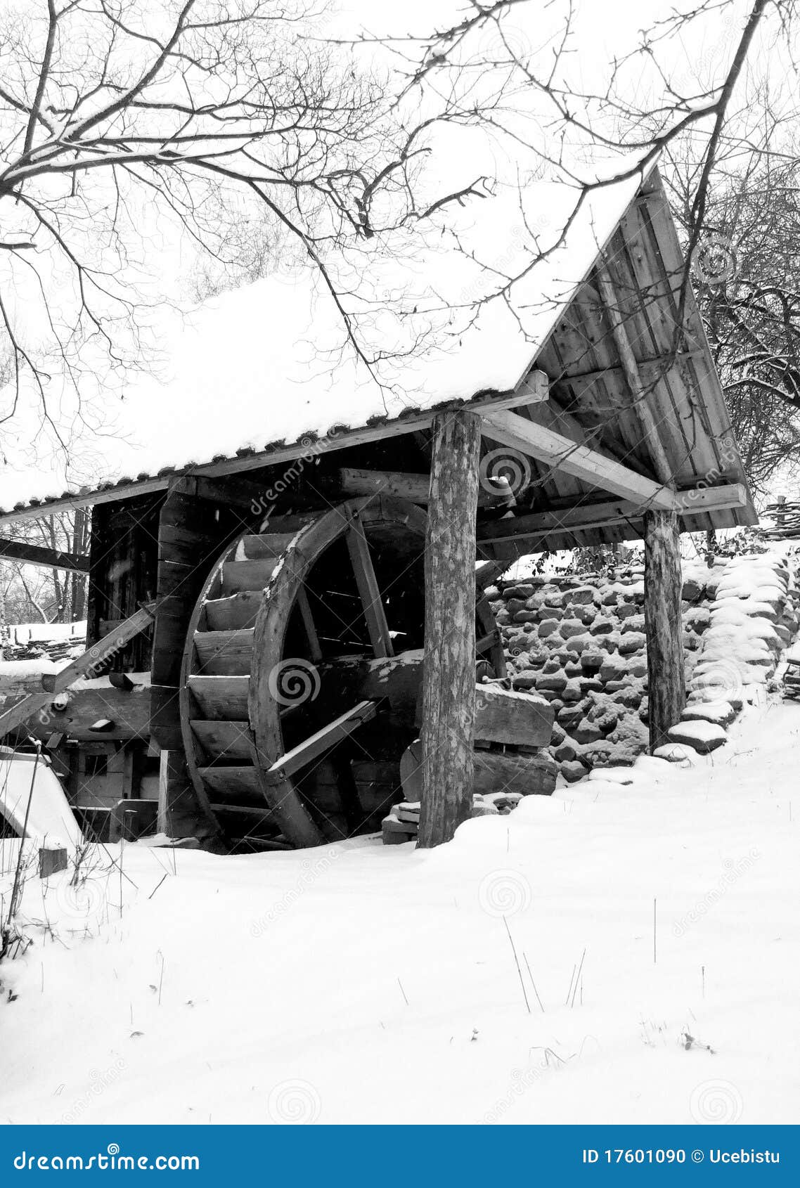 Water mill stock photo. Image of bucharest, touristic - 17601090